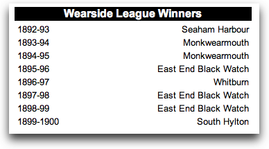 1890's | Wearside League